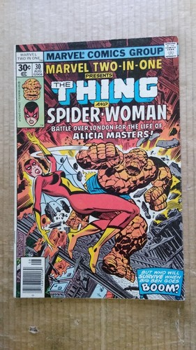 MARVEL TWO-IN-ONE #30 - 1977 Marvel Comics THING HYDRA 2nd App SPIDER ...