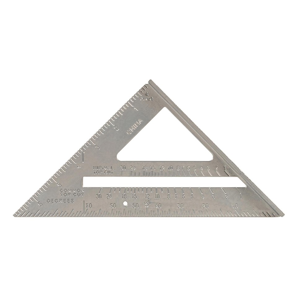 7" Aluminium Set Square Triangle, Roofing, Rafter & Carpentry Angle ...