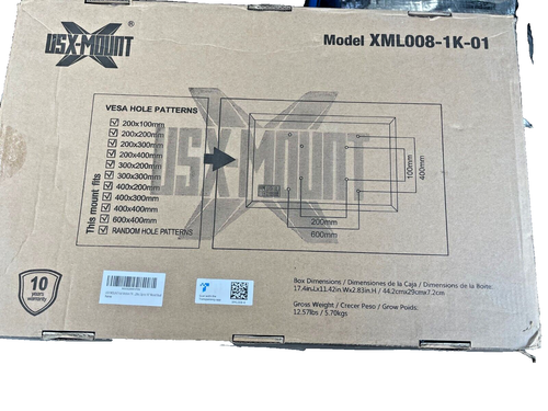 Full-Motion TV Wall Mount USX-MOUNT (Model XML008-1K-01) | eBay