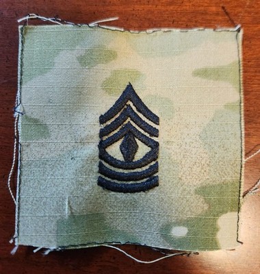 U.S. Army Combat Uniform (ACU) OCP Rank Patch - First Sergeant - 1SG ...