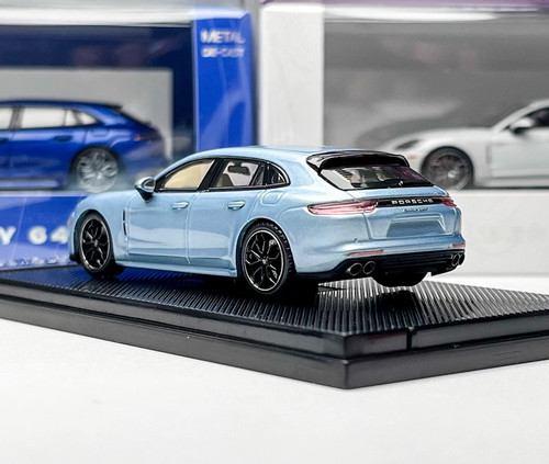 Liberty 1:64 Ice Blue Panamera Turbo S Figure Sport Model Diecast Metal ...