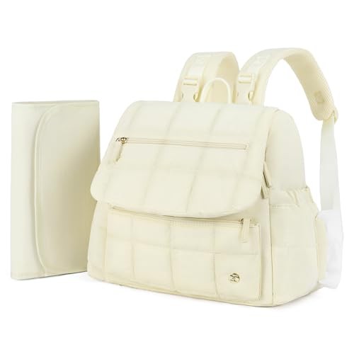 Diaper Bag Mini Diaper Backpack with Changing Pad, Puffer Baby Travel ...