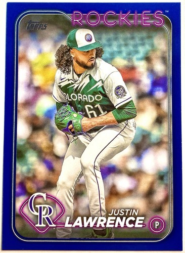 Topps 2024 Series 1 Baseball Card #259 Justin Lawrence Rockies Blue ...