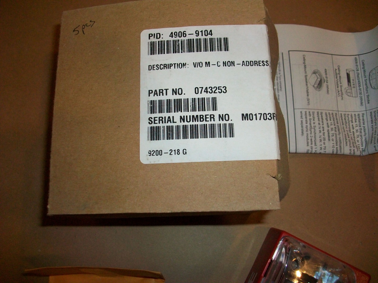 Simplex+4906-9104+Ceiling+Mount+Strobe+-+White for sale online | eBay