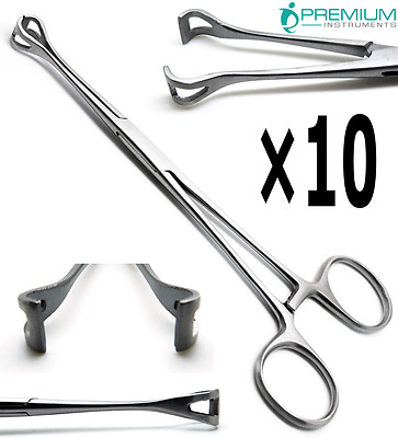 Pinzas TEJIDO Babcock 10 × 6.4" instrumentos quirúrgicos intestinal ...