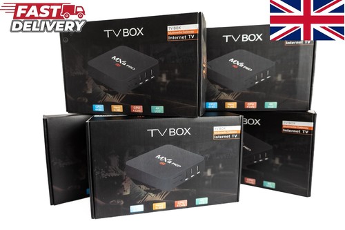 MXQ PRO 4K UCD Android TV Box With Remote Control New Multimedia ...