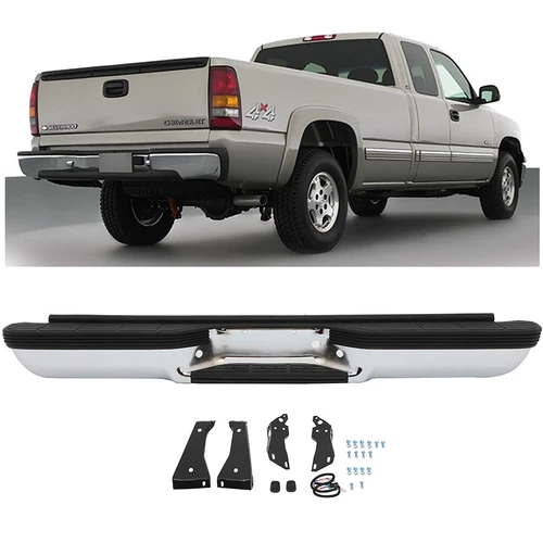 For 1988-2000 Chevy Silverado GMC Sierra C/K1500 C/K2500 Chrome Rear ...