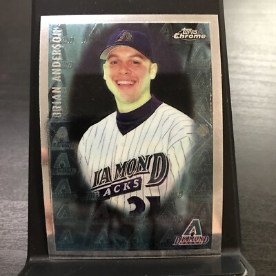 1998 Topps Chrome Arizona Diamondbacks Baseball Card #496 Brian ...