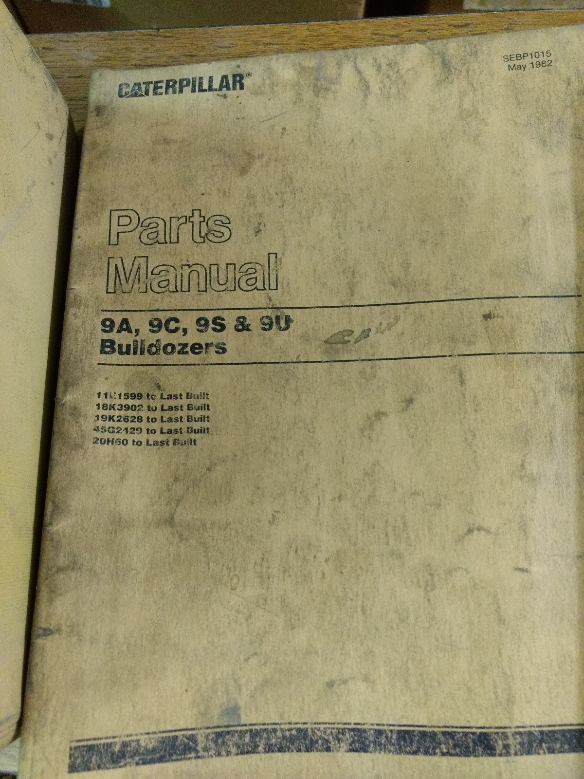 CAT Caterpillar 9A 9C 9S 9U Bulldozers Parts Manual | eBay