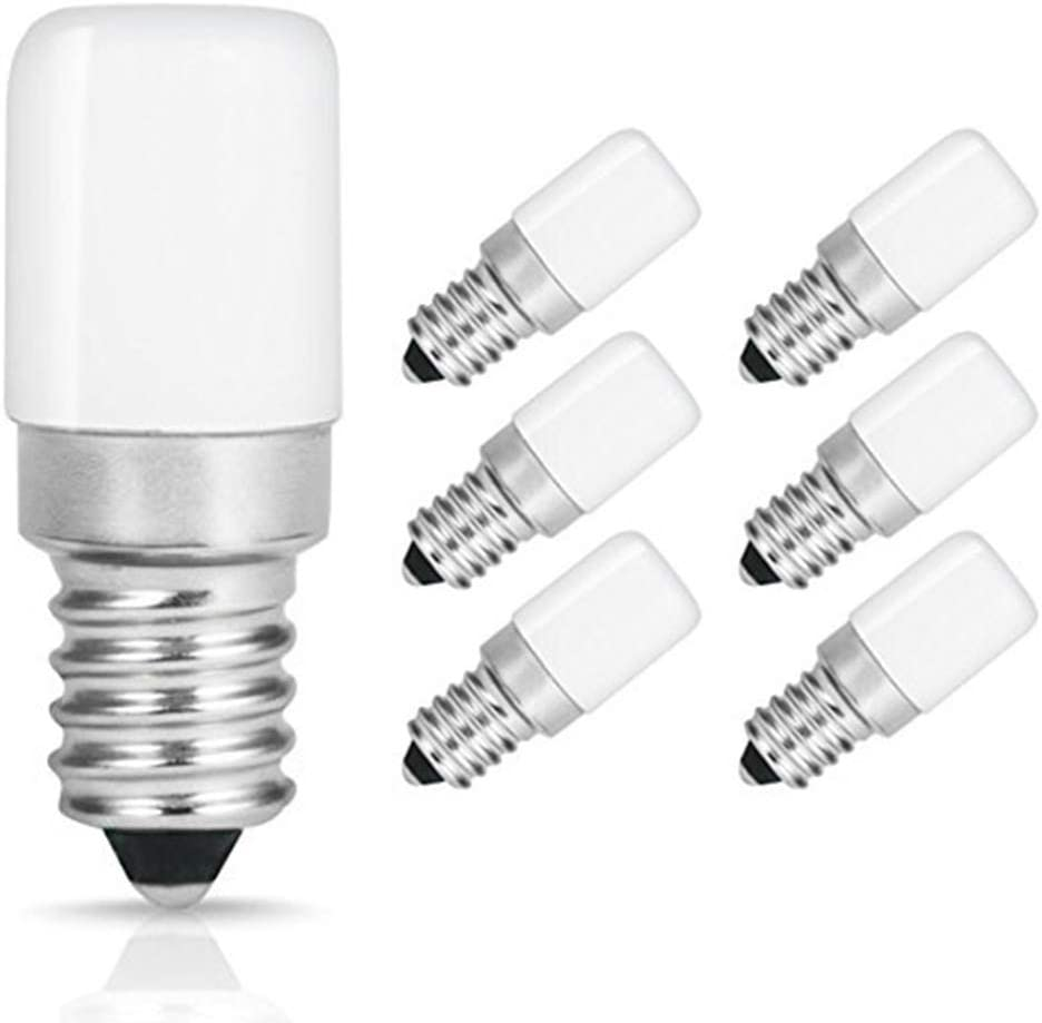 6 Pack Bluex LED C7 S6 1.5W Night Light Bulbs, Day White 5000K 15 Watt ...