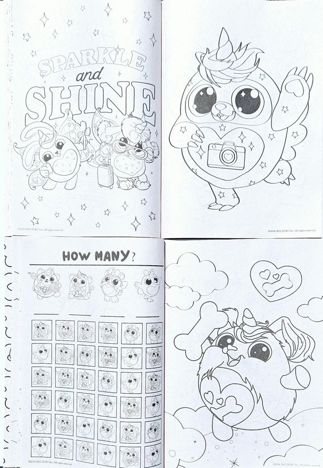 RainBoCorns Series 1 Jumbo Coloring Activity Books Set Of 2 | eBay