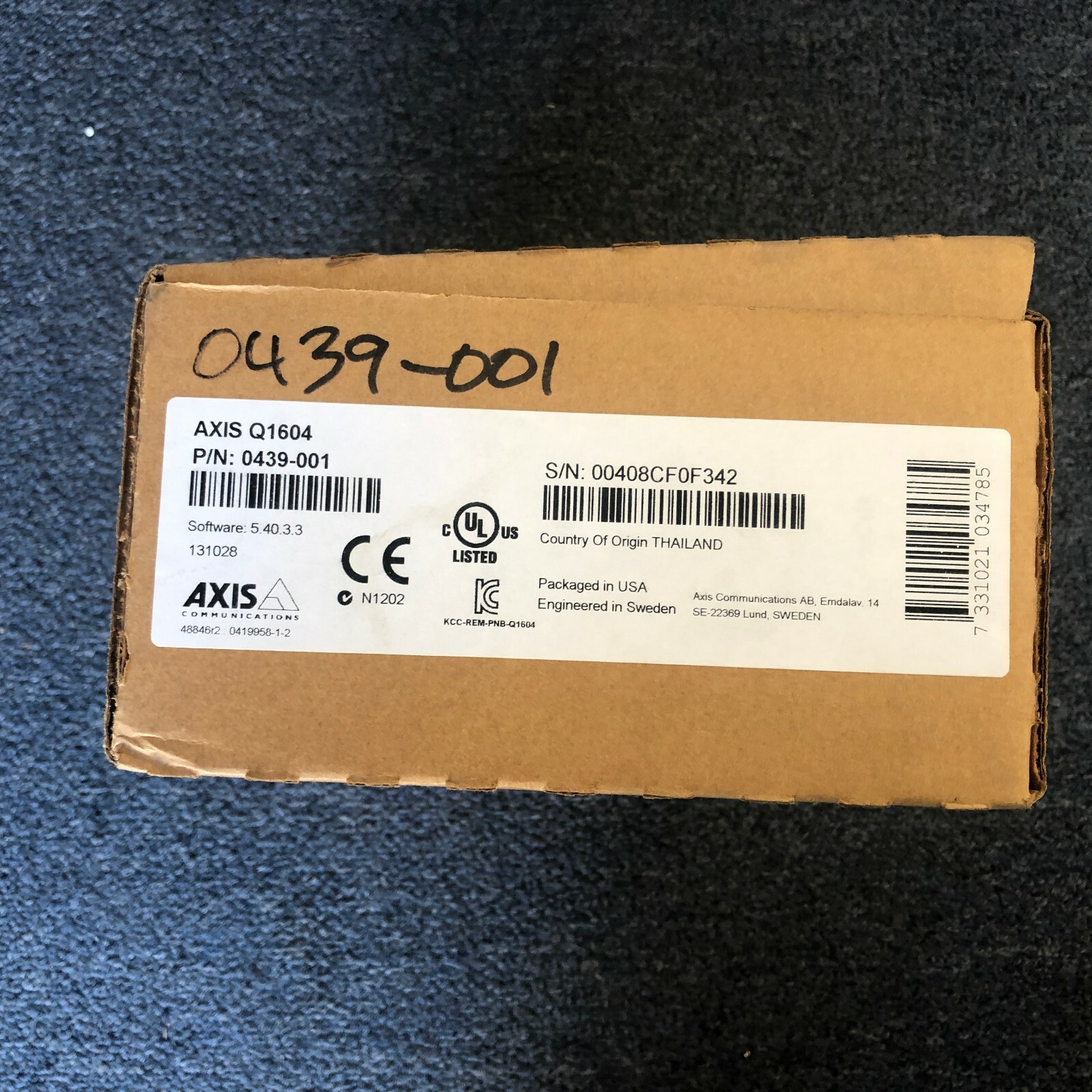 New Axis Q1604 (0439-001) indoor IP camera-new | eBay