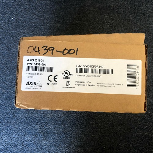 New Axis Q1604 (0439-001) indoor IP camera-new | eBay