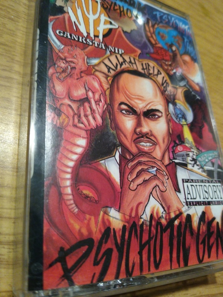 Ganksta Nip Psychotic Genius 1996 Rap Cassette Tape Rap a lot Records ...