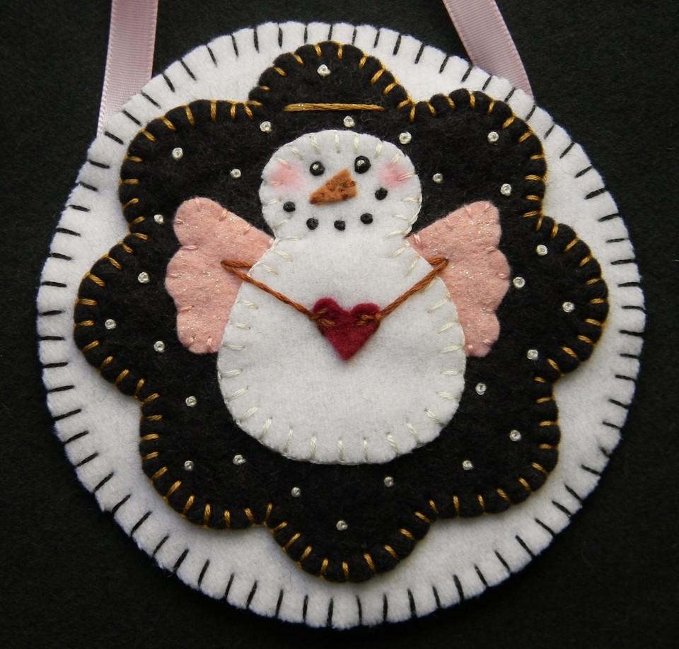 Penny Rug/Candle Mat ~*PATTERN*~O Holy Night Christmas Snow Angels | eBay