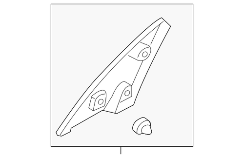 Genuine Subaru Drivers Pillar Molding 65250FL012 | eBay