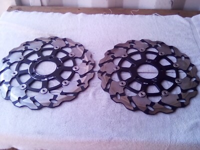 SUZUKI HAYABUSA GSXR 1300 FRONT BRAKE ROTORS PRE OWNED AFTERMARKET 98 ...