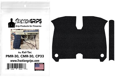 Tractiongrips black rubber gun grip tape overlay for Kel-Tec PMR30 ...