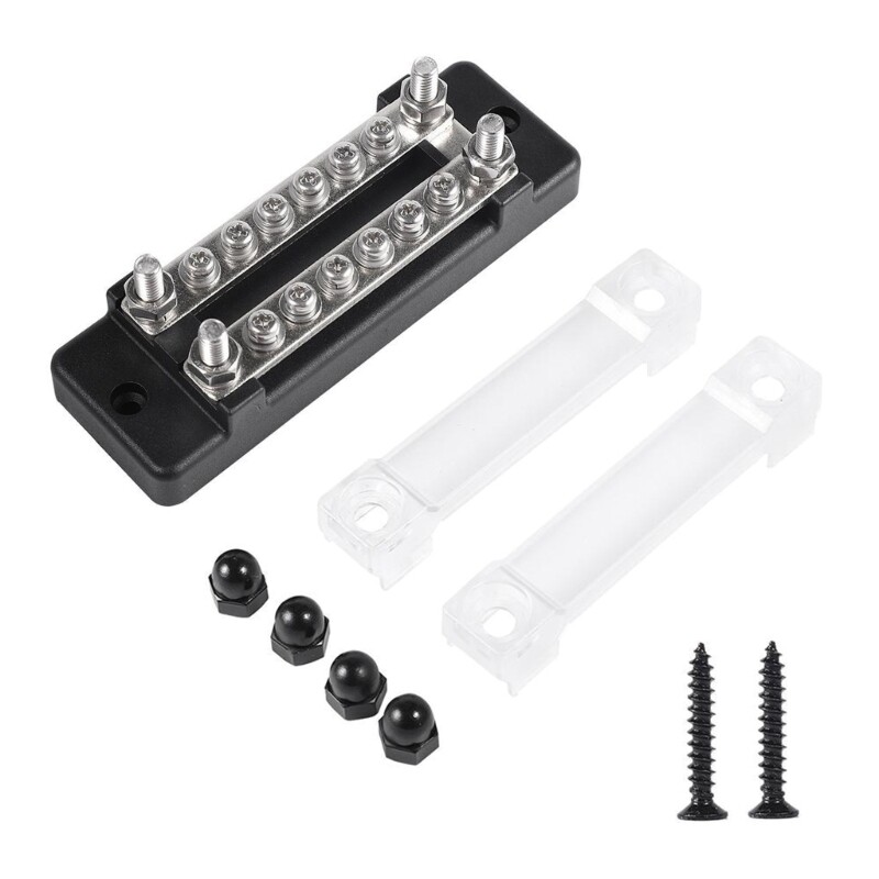 Power Distribution Block 150A Bus Bar Terminals Block 12V-48V for Car ...