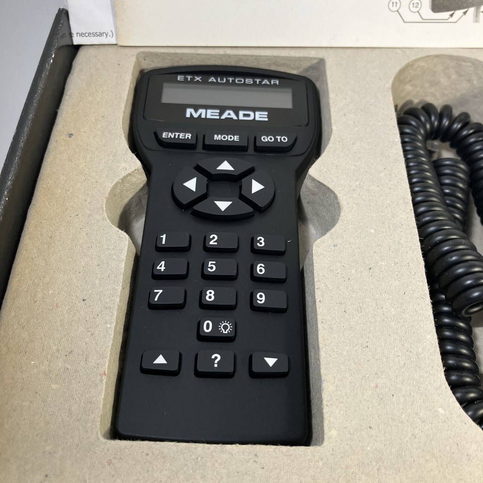 Meade Autostar 497 Telescope Remote Control w/Cord in Box Parts Only ...