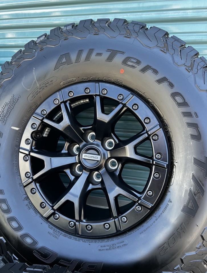 2023 Ford Raptor R F-150 F150 Black Beadlock Wheels Rims Tires PP OEM ...