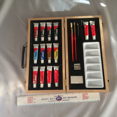 Essential paint set in wooden box | eBay