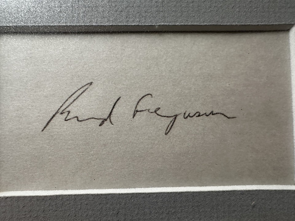 BRAD FERGUSON SIGNATURE FRAMED STAR TREK THE NEXT GENERATION THE LAST ...