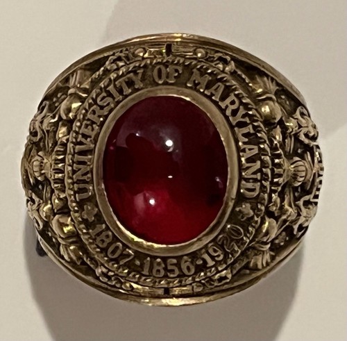 University of Maryland 1962 Balfour 10k Yellow Gold Class Ring | eBay