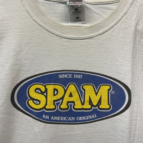 TRUE VINTAGE 1980's "SPAM SINCE 1937 AN AMERICAN ORIGINAL" WHITE T ...
