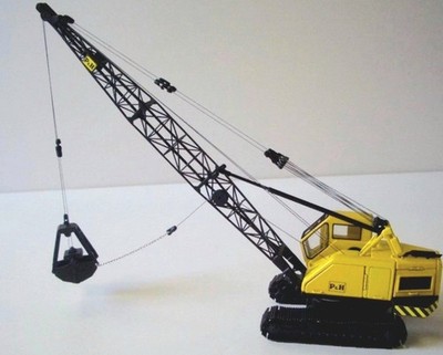 P&H 320 Crawler Crane with Clamshell - HiMoBo 1:50 Scale Model New | eBay