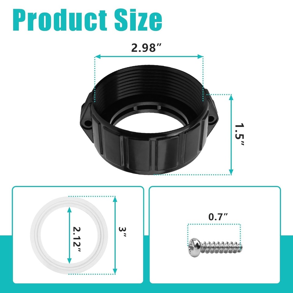 2 in Spa Hot Tub Heater Split Nut Unions Parts Replacement for 3IN ...