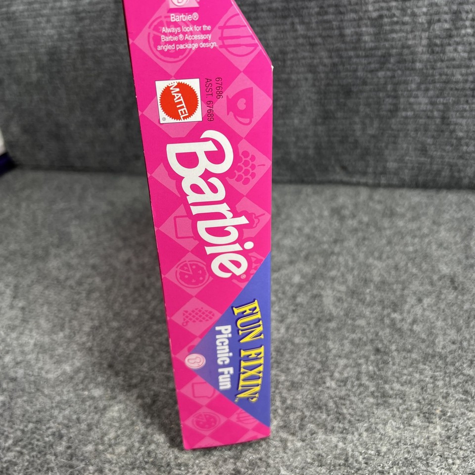 Vintage 1997 Barbie Fun Fixin' Picnic Fun Complete Meal Set Mattel New ...