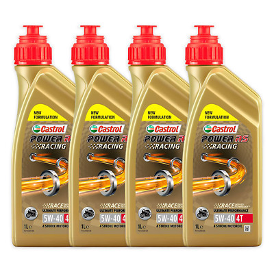 4 L Engine Oil Castrol Power Rs Racing 5W40 4T Motorcycle 100% Created ...