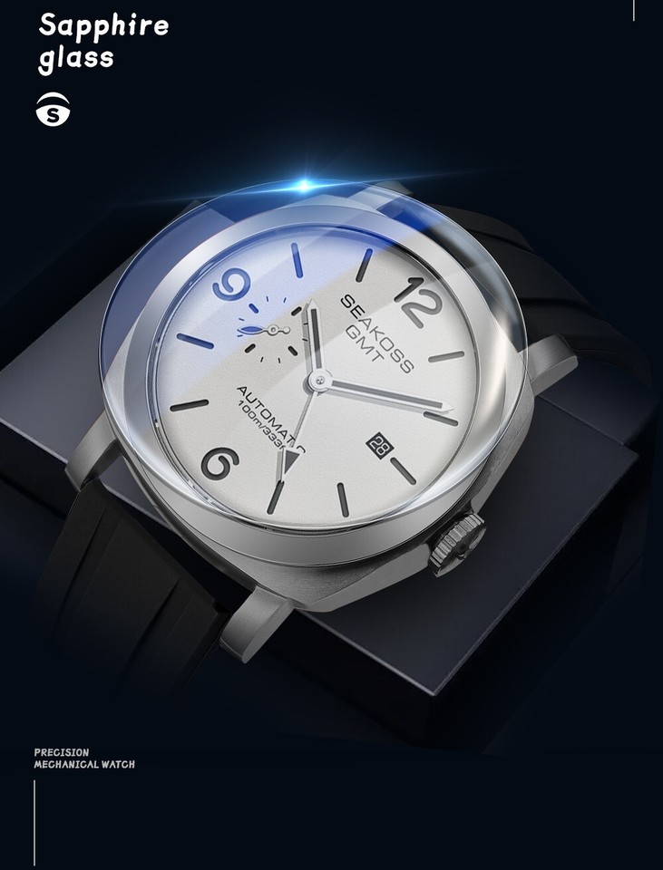 SEAKOSS 1963 10Bar GMT Diving Super Luminous Calendar Mechanical ...