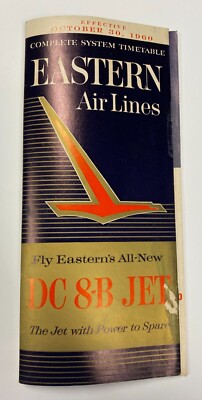 EASTERN airlines timetable brochure October 30th, 1960 | eBay