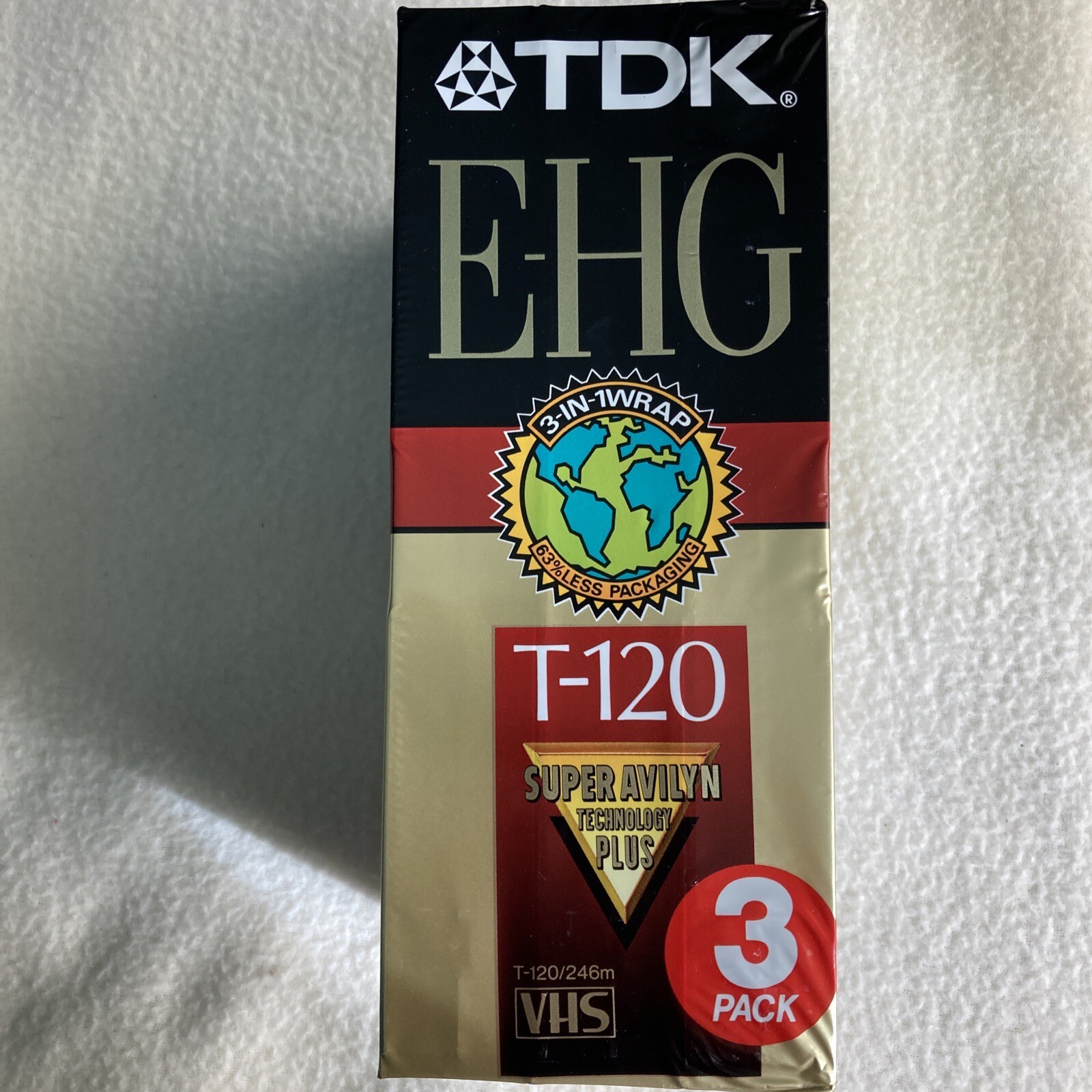 TDK E HG Extra High Grade T-120 VHS Video Tape Cassette Lot Of 3 New ...