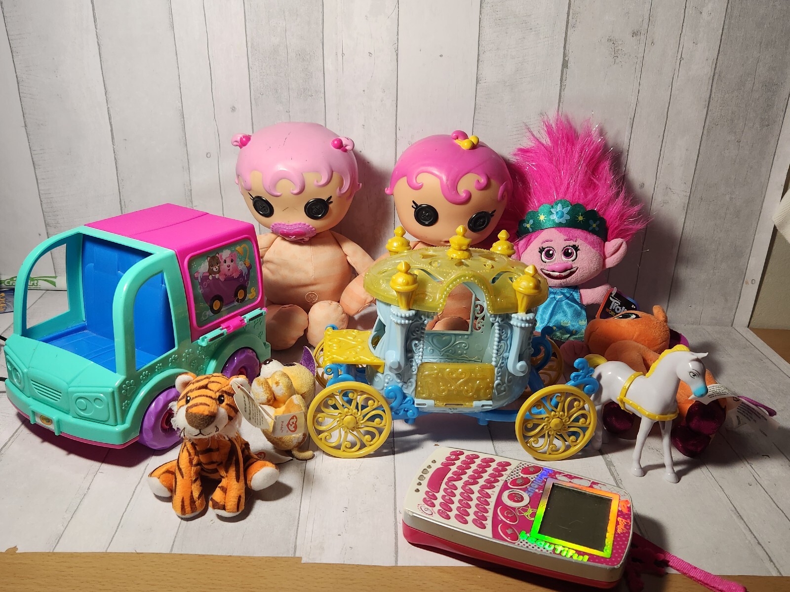 Toy lot stuffed animal plush La la loopsy, Cinderella's carriage, MLP, TY | eBay