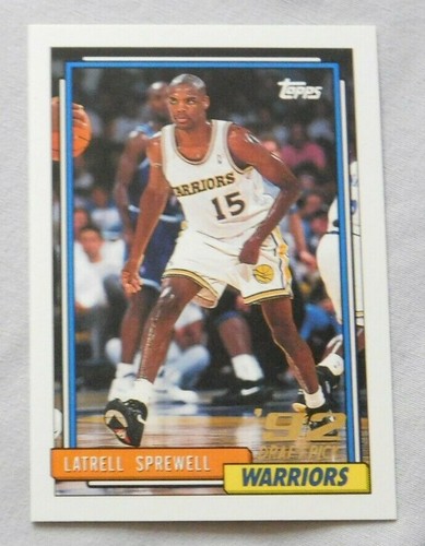 1992-93 Topps #392 Latrell Sprewell golden State Warriors Basketball ...