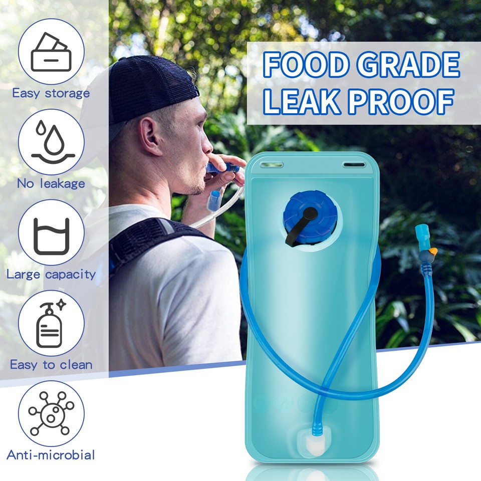 2-10L Water Bladder Bag Hydration System Backpack Survival Pack Camping ...