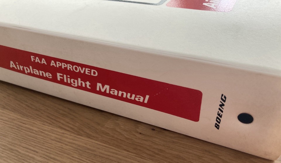 1969 B747 AIRPLANE FLIGHT MANUAL FLIGHT CREW PILOT FAA APPROVED VINTAGE ...