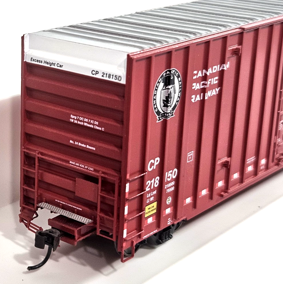 Detailed HO Scale CPR Canadian Pacific Railway Excess Height Box Car CP ...