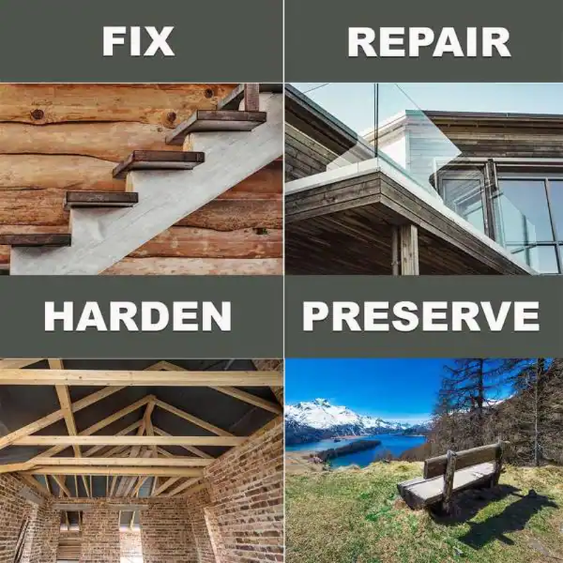 Wood Hardener PC-Rot Terminator Waterproof Restore Repair Epoxy Resin 1 ...