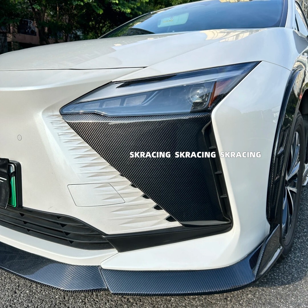 For 2023-25 Lexus RZ300e RZ450e Carbon Fiber Front Bumper Lip Diffuser ...