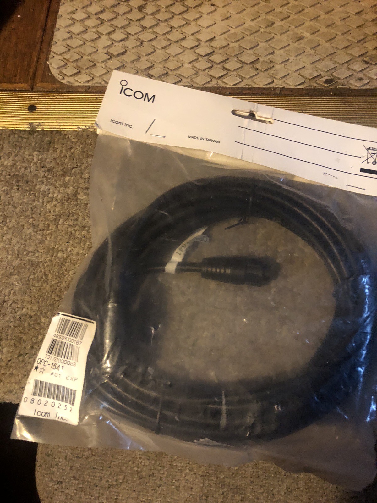 Icom opc-1541 20ft. ext. cable for icom vhf extension mic. | eBay