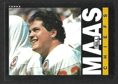 1985 Topps #278 Bill Maas RC Kansas City Chiefs | eBay