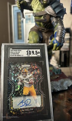 2020 Panini Prizm Aj Dillon autograph blacked no huddle 1of1 | eBay