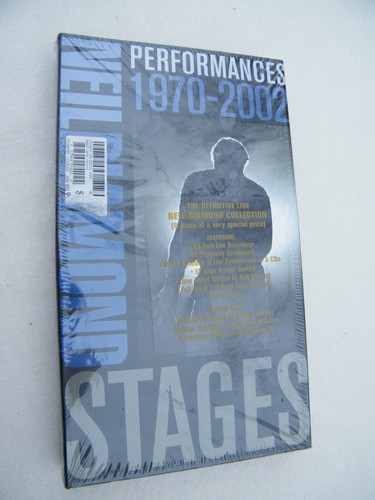 Neil Diamond STAGES Live 1970-2002 Performances BoxSet w 5CD, 2 DVD, 52 ...