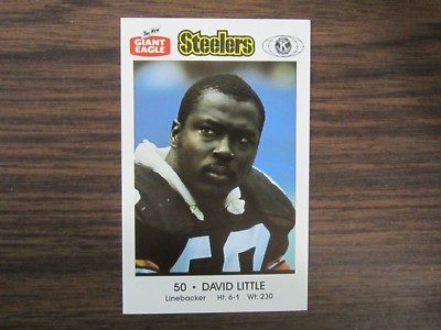 David Little 1988 Pittsburgh Steelers Police Card Giant Eagle | eBay