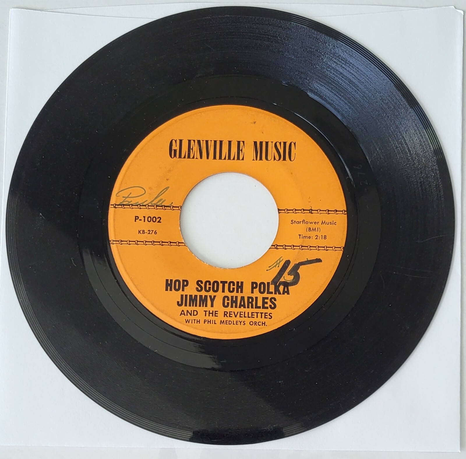 Jimmy Charles...."A Million To One & Hop Scotch Polka" 45 RPM 7" Vinyl ...
