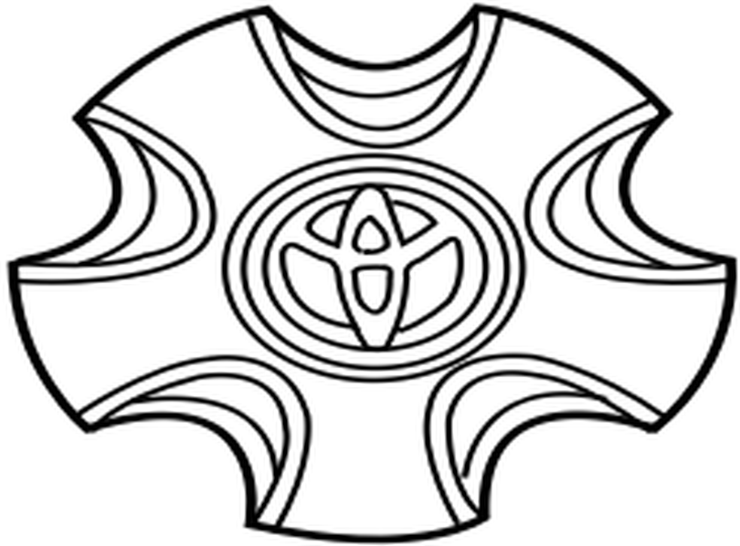 42603-60570 Toyota Ornament sub-assy, wheel hub(for front) 4260360570 ...